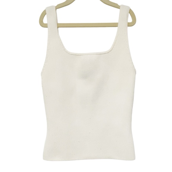 Babaton | Tops | Babaton Cream Ribbed Tank Top Clean Girl Minimalist ...